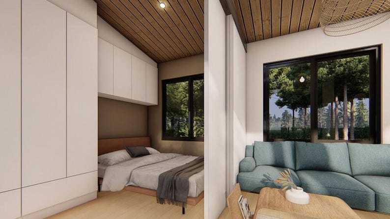 Tiny Studio Plans: 12x30 DIY Backyard ADU Tiny Home (digital Download ...