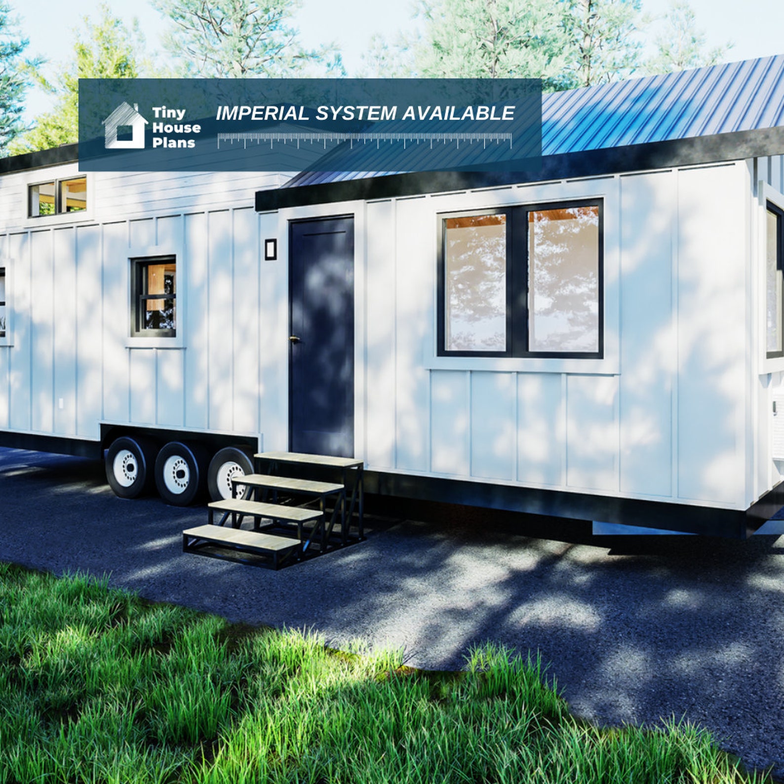 Homestead 32 Tiny House Plans: Mobile Dwelling Blueprints (digital ...