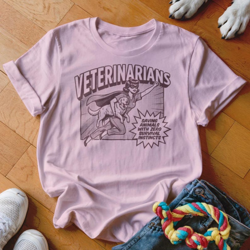 Superhero Veterinarian T-shirt, Funny Vet Appreciation Gift, Golden ...