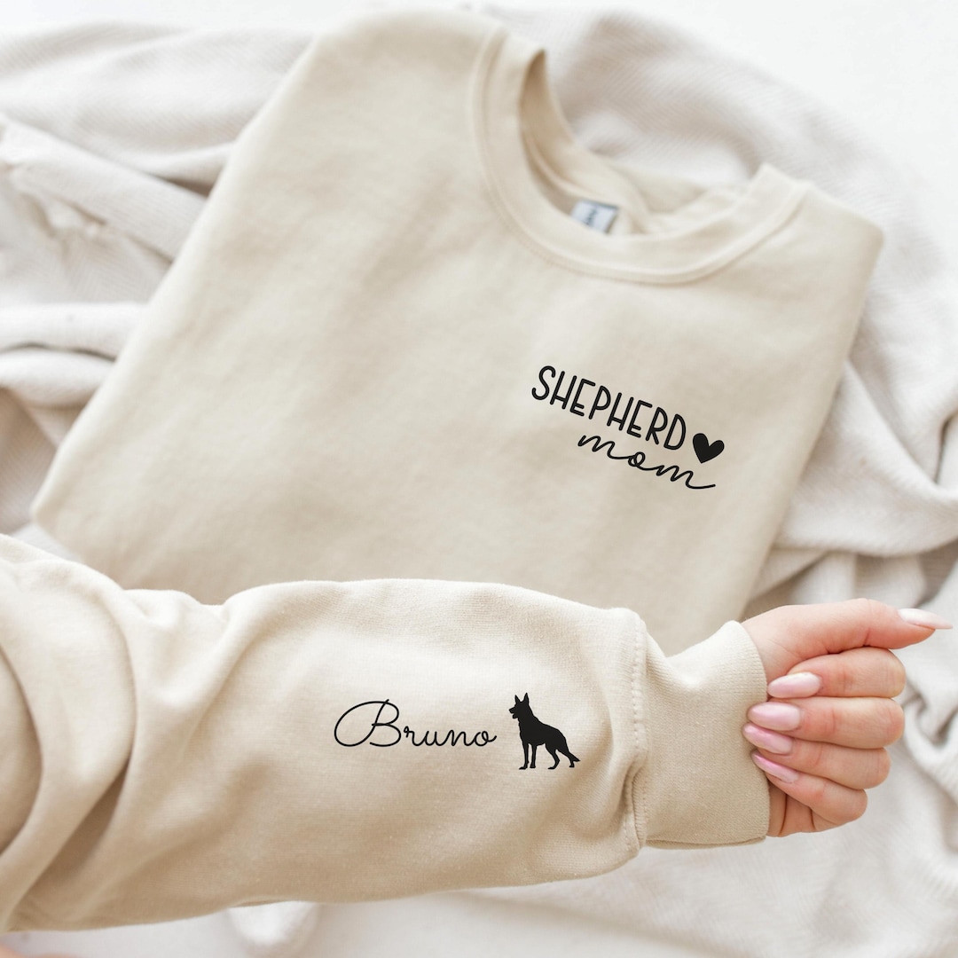 Custom Shepherd Mom Sweatshirt, German Shepherd Sweater, German ...