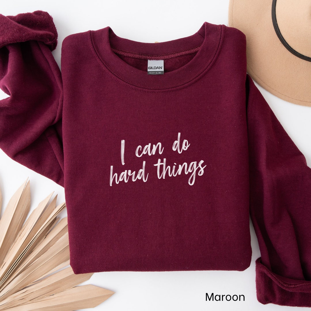 Positive Affirmations Sweatshirt, Front and Back Design Inspirational ...