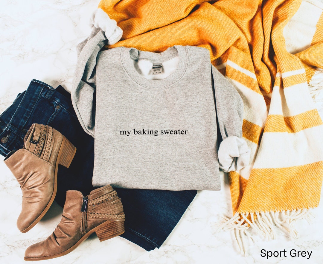 Baking Sweatshirt, My Baking Sweater, Embroidered Crewneck Gift for ...