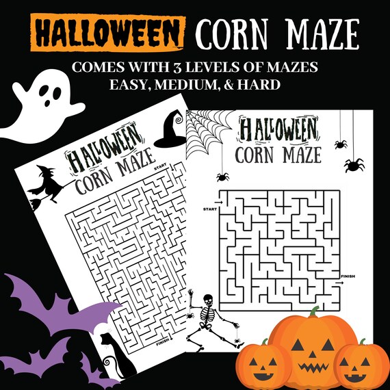 Halloween Maze Puzzles
