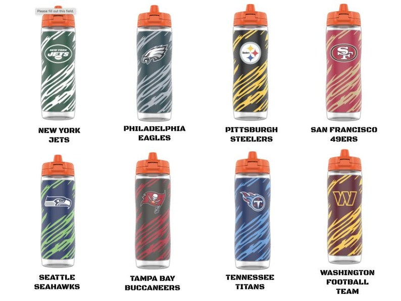 Custom NFL Gatorade Gx Bottle - Etsy