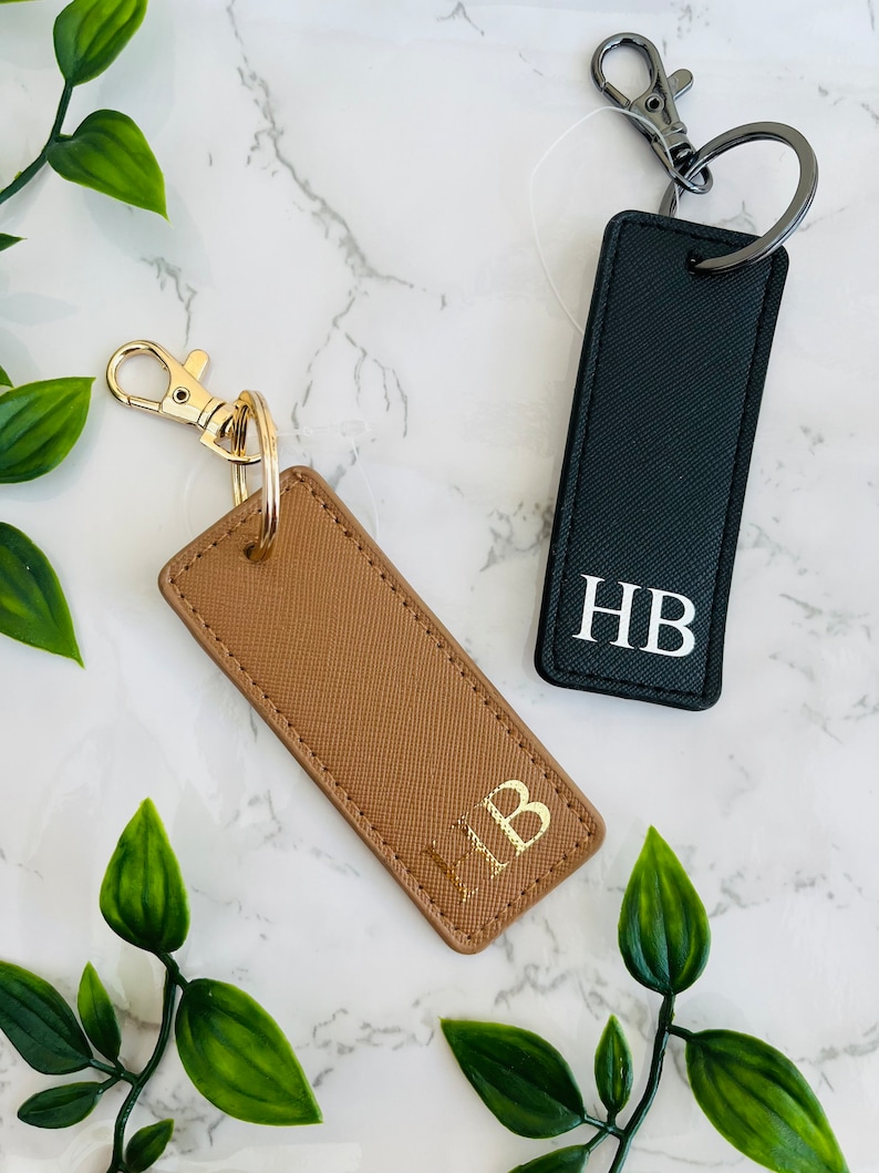Personalised Keyring Monogrammed Key Ring Initials - Etsy UK