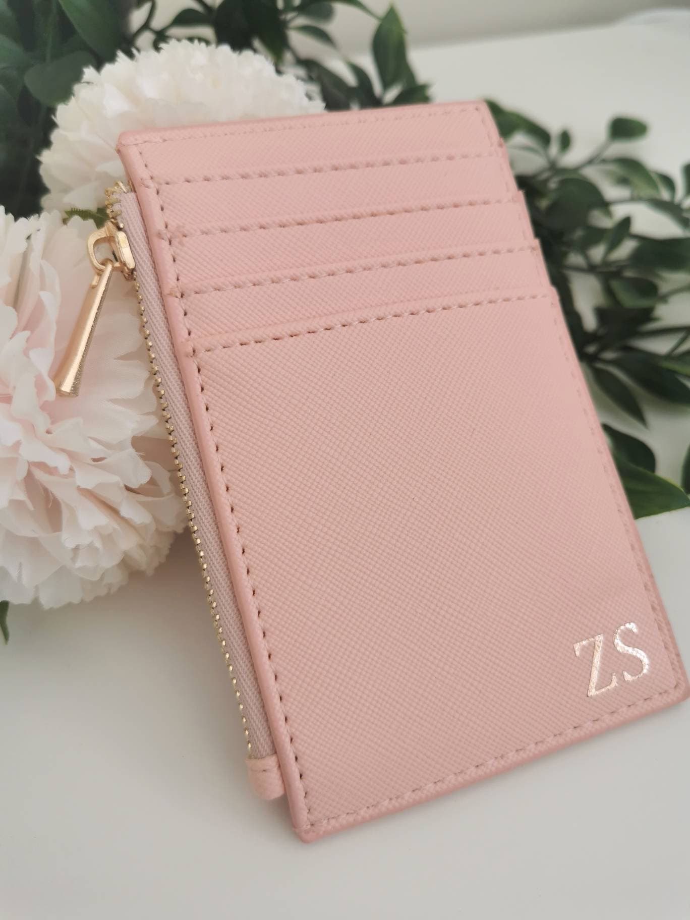 PERSONALISED CARD HOLDER Coin Purse Custom Initial Card - Etsy UK