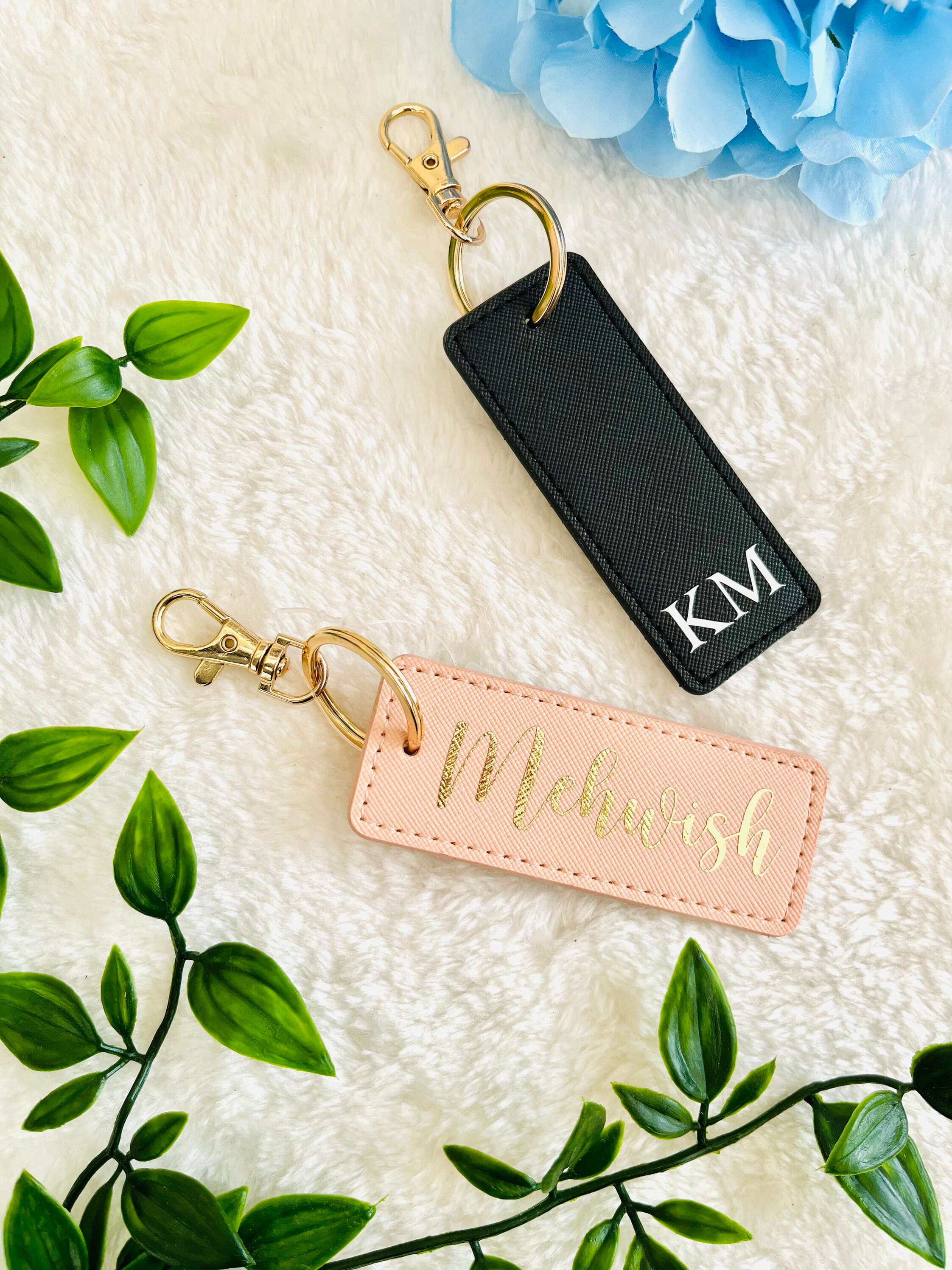 Personalised Keyring Monogrammed Key Ring Initials - Etsy UK