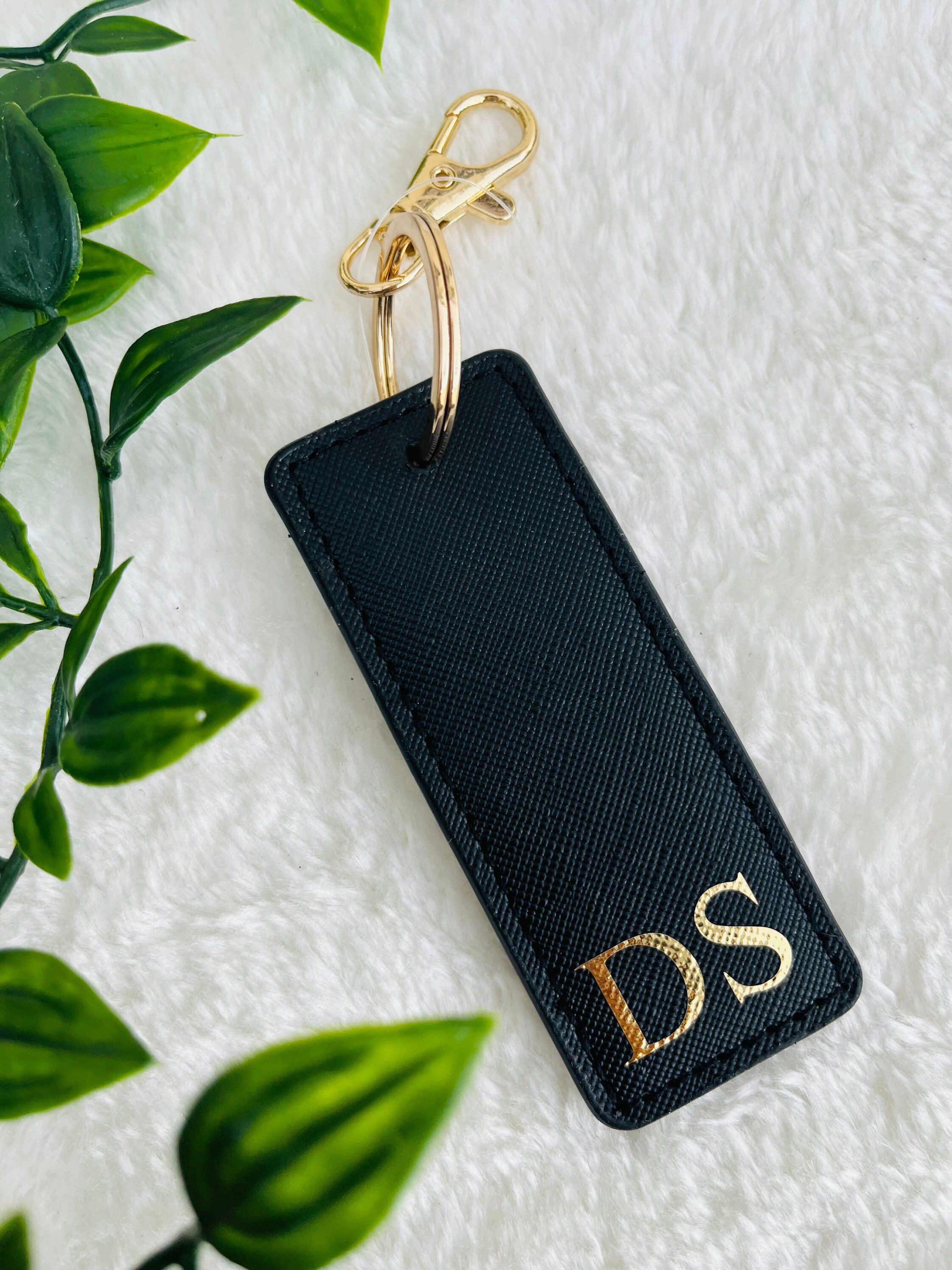 Personalised Keyring Monogrammed Key Ring Initials - Etsy UK