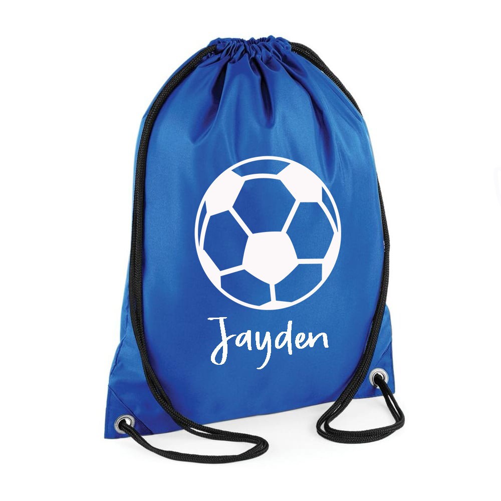 Personalised Drawstring Bag School Club PE Custom Name Childrens ...