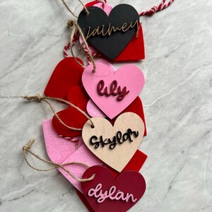 Custom Class Valentines Day Tags, Wooden Tags,classroom Valentines ...