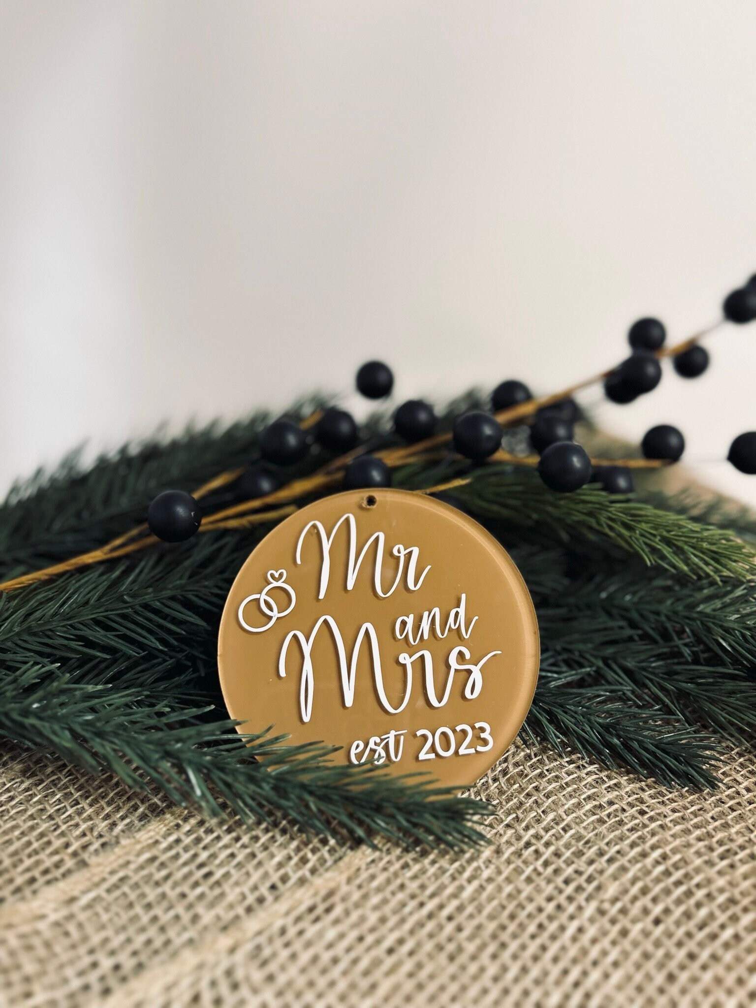 Mrs and Mrs First Christmas Ornament for Just Married Couple - Etsy
