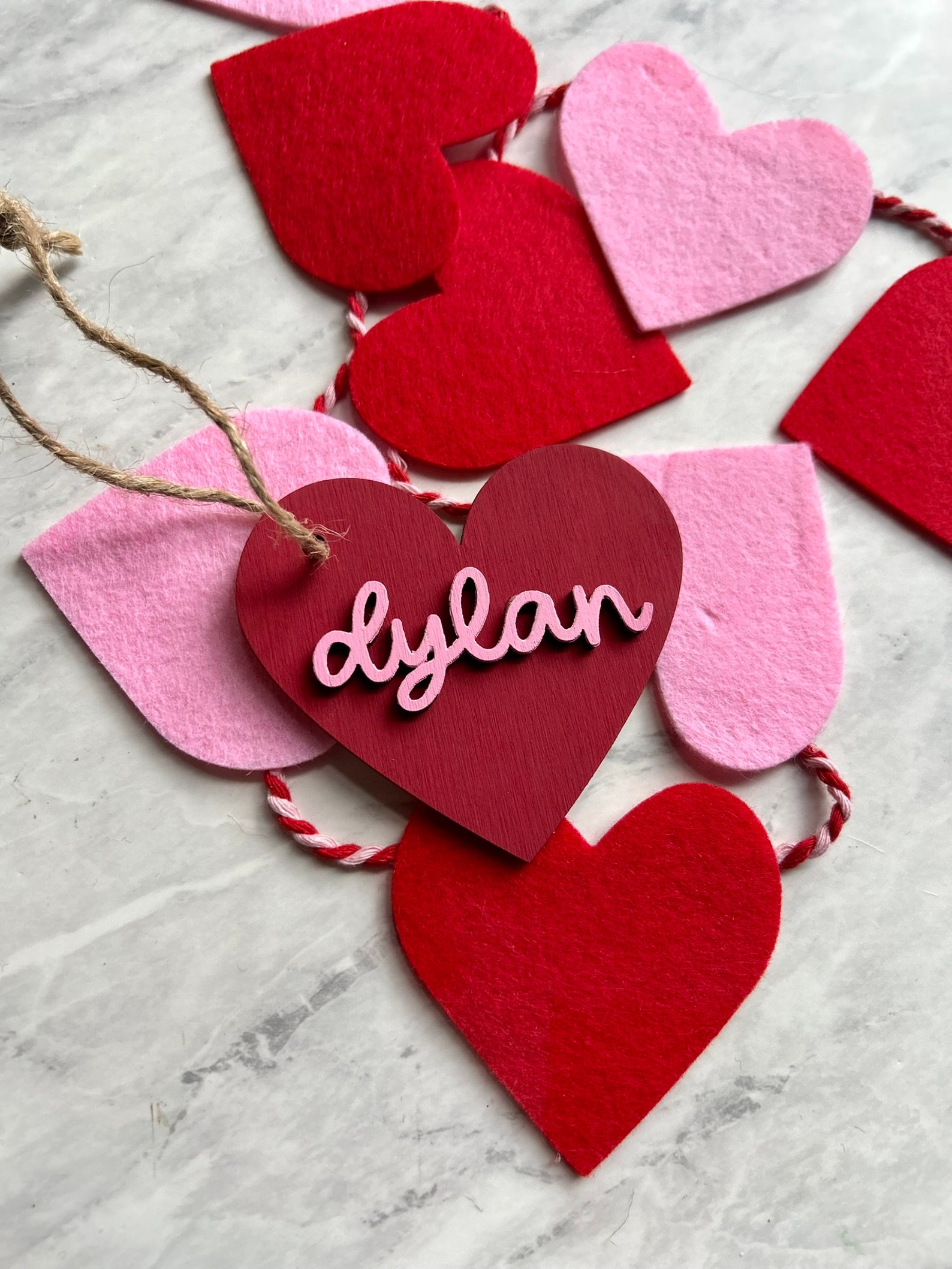Custom Class Valentines Day Tags, Wooden Tags,classroom Valentines ...