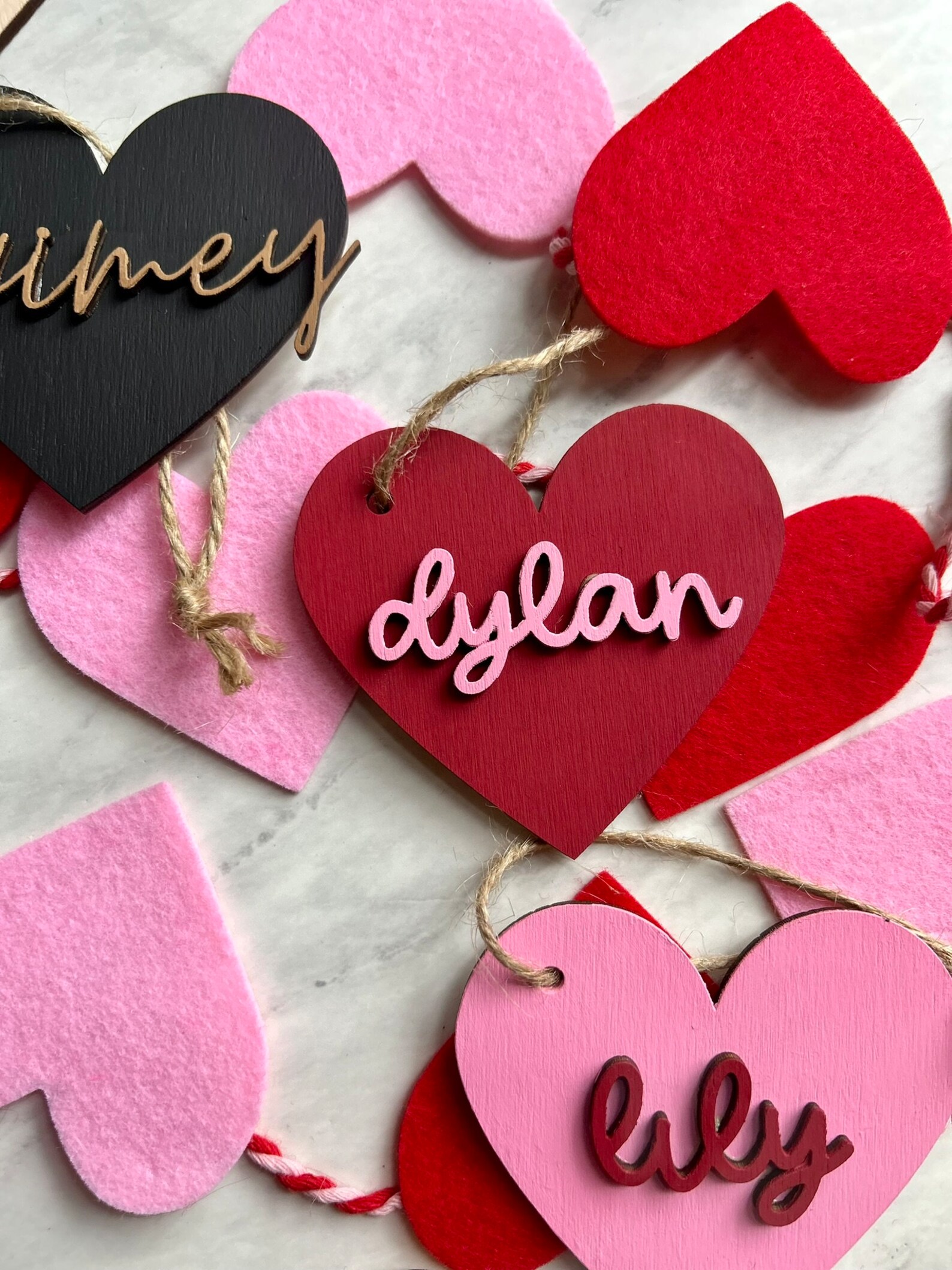 Custom Class Valentines Day Tags, Wooden Tags,classroom Valentines ...