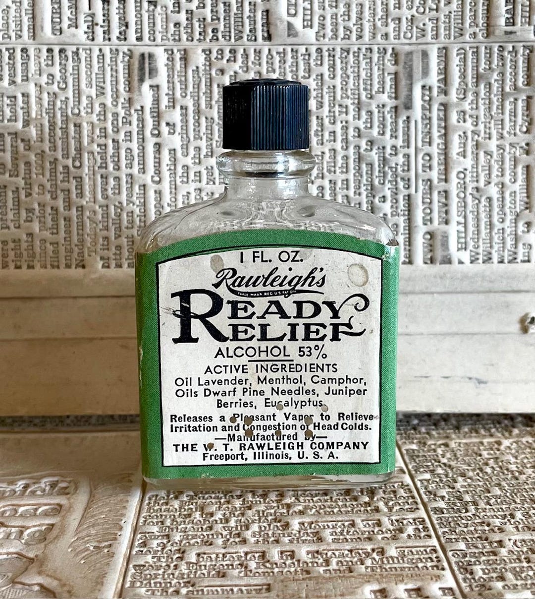 Vintage Raleigh’s Ready Relief Medicine Bottle. - Etsy