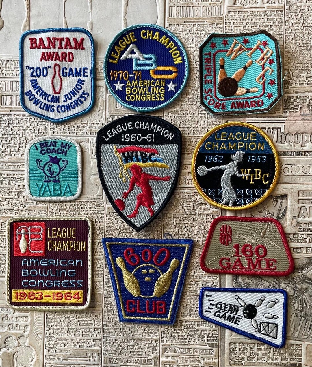 Vintage Bowling Patches, Lot of 10. - Etsy
