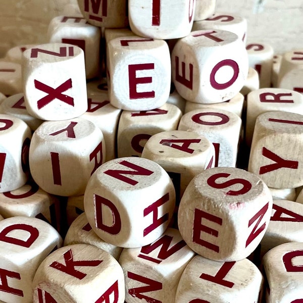 Letter Dice - Etsy