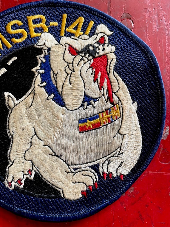 Vintage Marine bomb squad patch with bulldog. - Gem