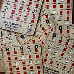 Vintage Bingo Hall Cards, Lot of 12. - Etsy