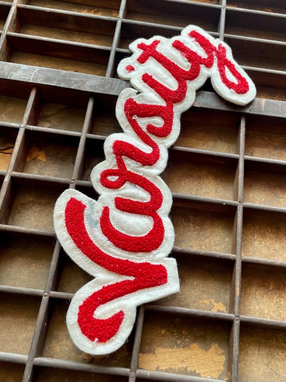 Vintage varsity letterman’s patch - Gem