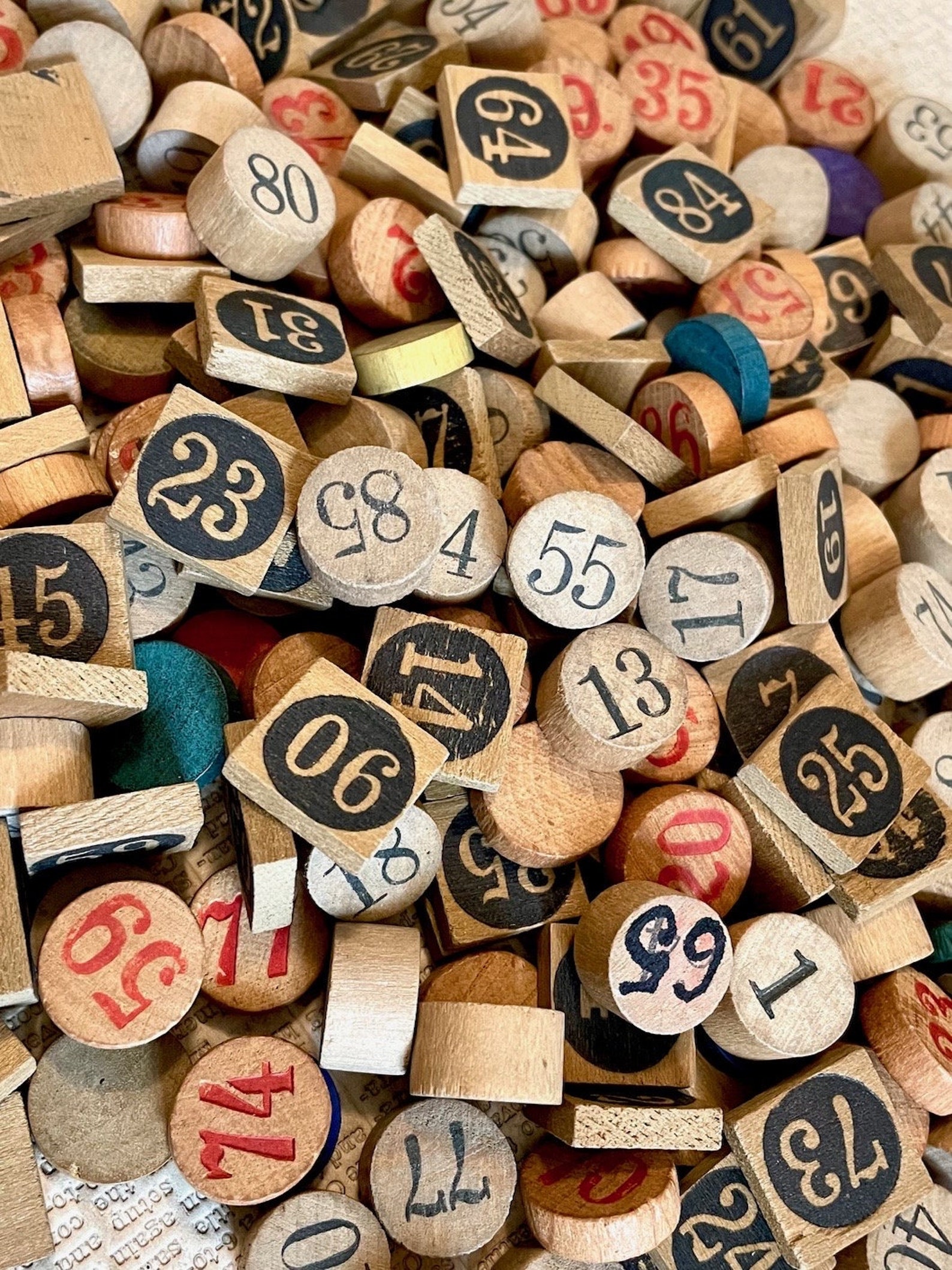 Vintage Lotto Game Pieces and Cards - Etsy