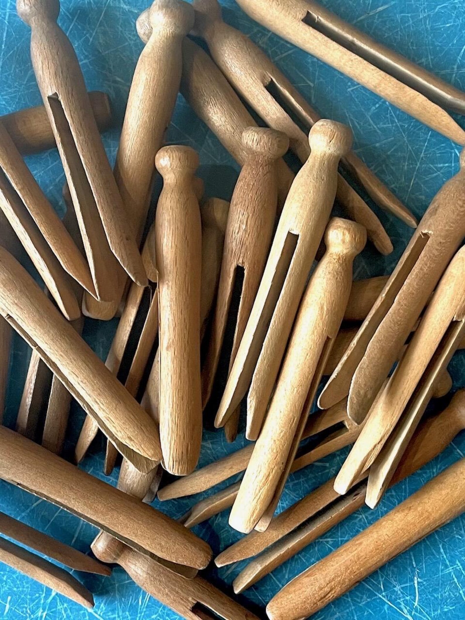 Vintage Wooden Clothes Pins, Lot of 27. - Etsy