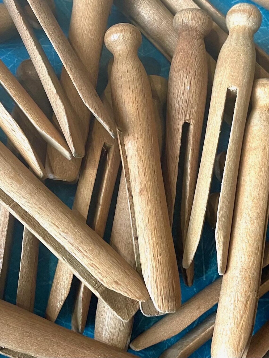 Vintage Wooden Clothes Pins, Lot of 27. - Etsy