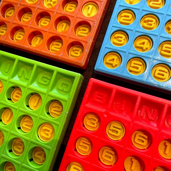 Plastic Bingo Cards - Etsy