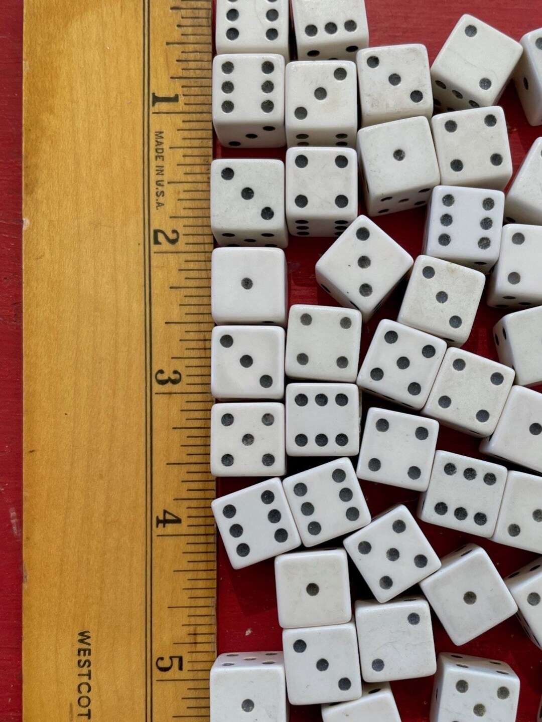 Vintage 1/2” Dice, Lot of 50. - Etsy