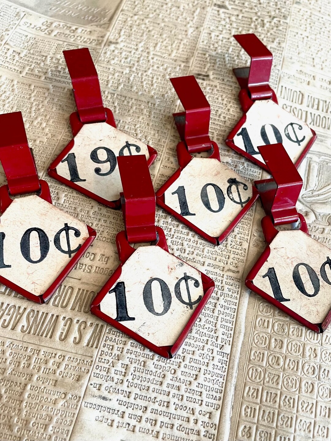 Vintage Grocery Store Price Tage Clips, Lot of 6 - Etsy