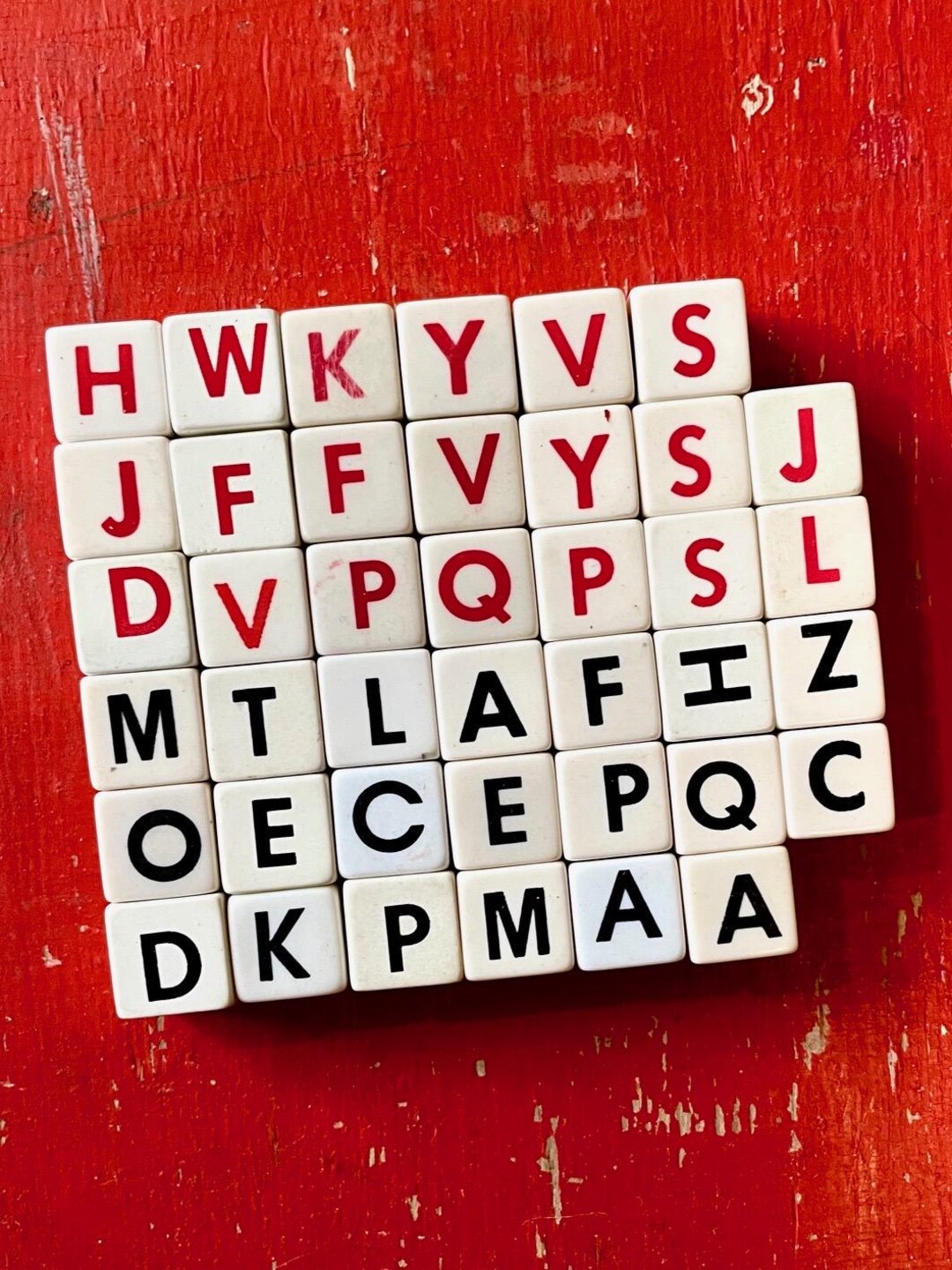 Vintage Alphabet Dice, Lot of 40. - Etsy