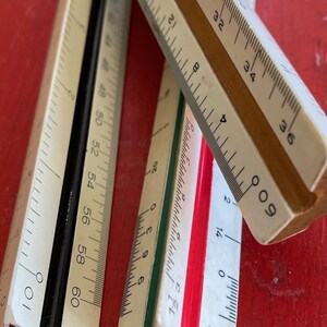 Vintage Architect/ Engineer Three Sided 12” Ruler, Lot of Three. - Etsy
