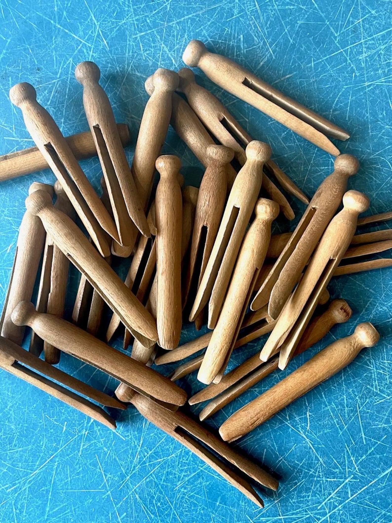 Vintage Wooden Clothes Pins, Lot of 27. - Etsy