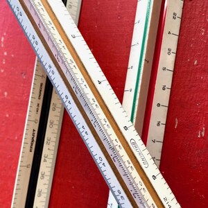 Vintage Architect/ Engineer Three Sided 12” Ruler, Lot of Three. - Etsy