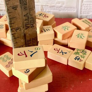 Vintage Mahjong Tiles, Lot of 43, NOT a Full Set or Game - Etsy