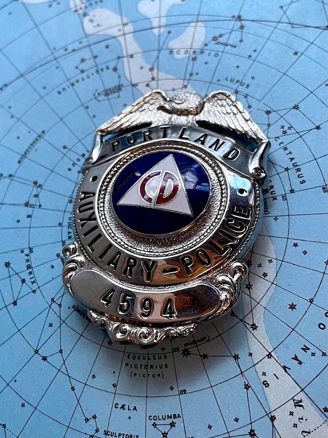 Vintage Portland Auxiliary Police Badge - Etsy