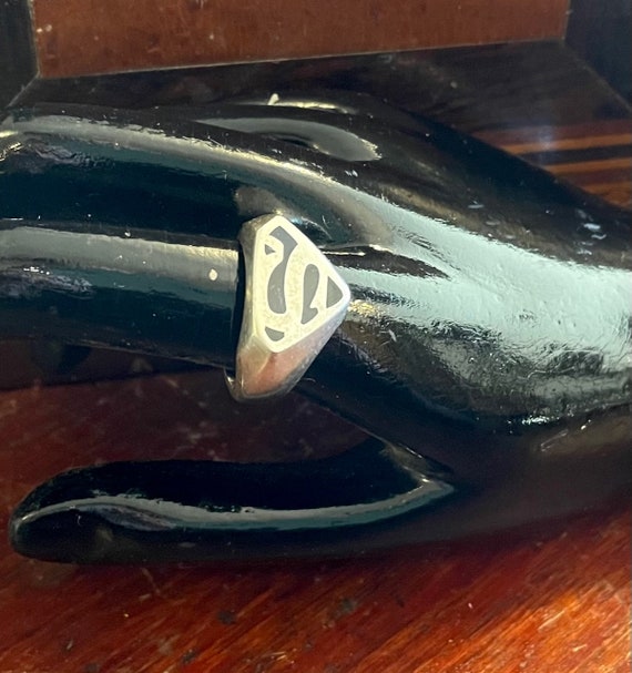 Vintage Superman ring marked 925 - Gem