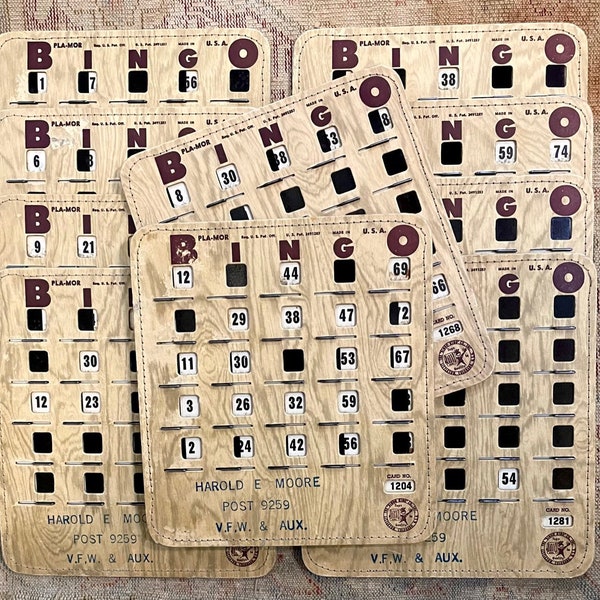 Vintage Bingo Cards - Etsy
