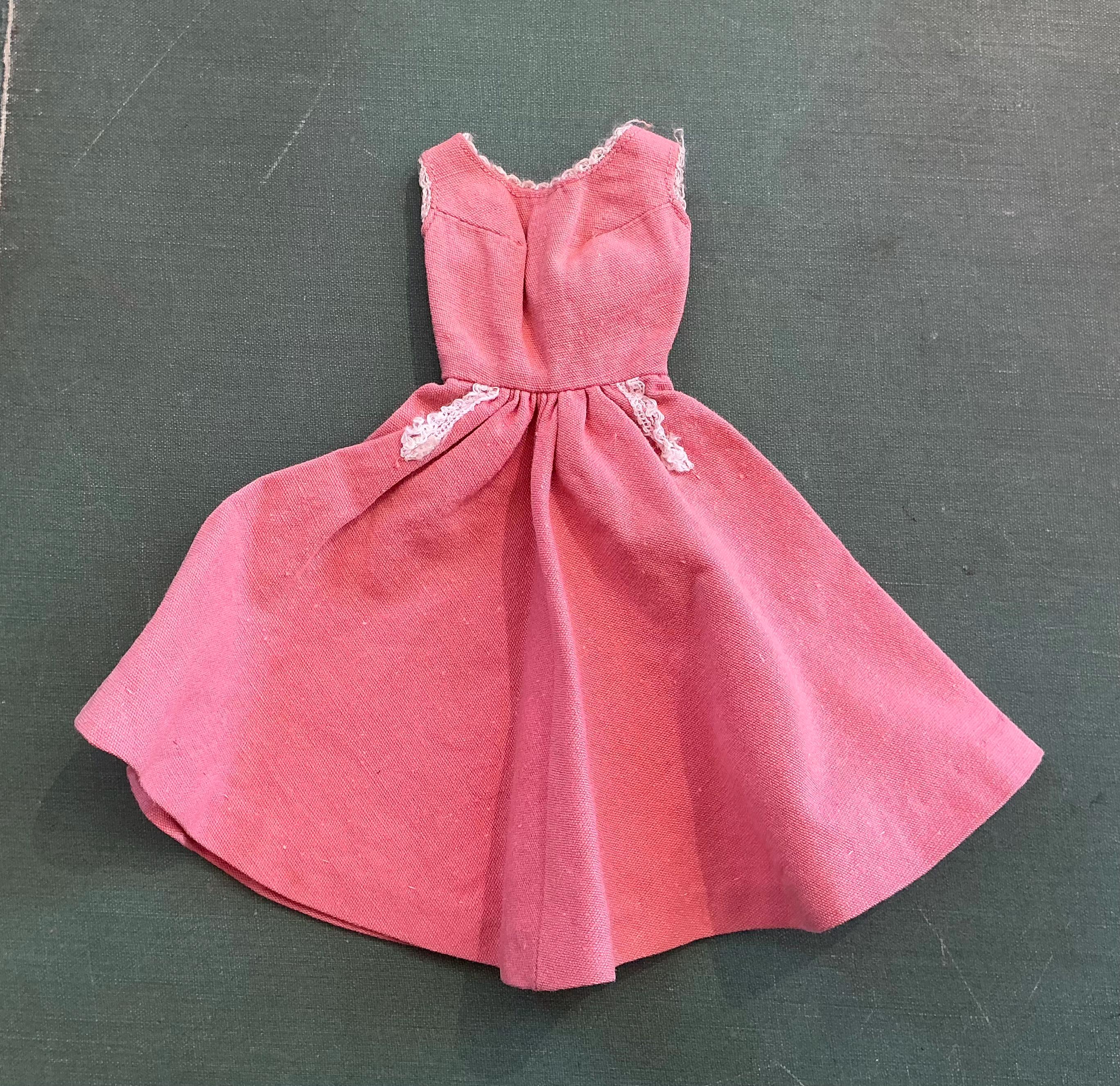 Vintage Barbie Doll Clothes Lot Q #962 Dress and Apron and Skirt Circa ...