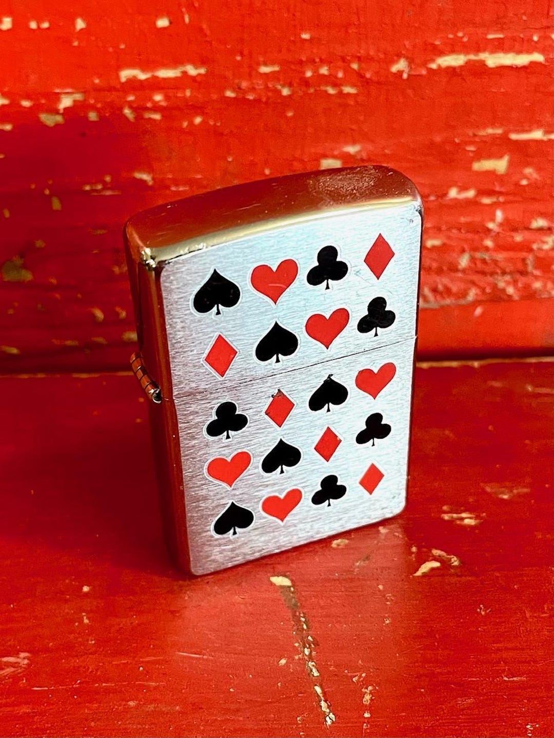 Vintage Card Suits Zippo Lighter - Etsy