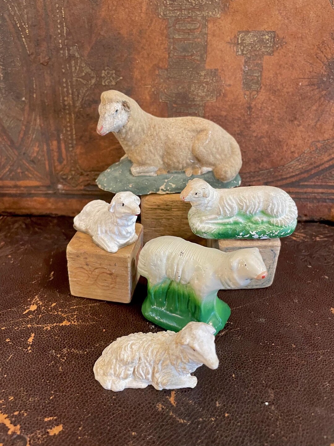 Vintage Chalk Nativity Sheep, Lot of 5. - Etsy