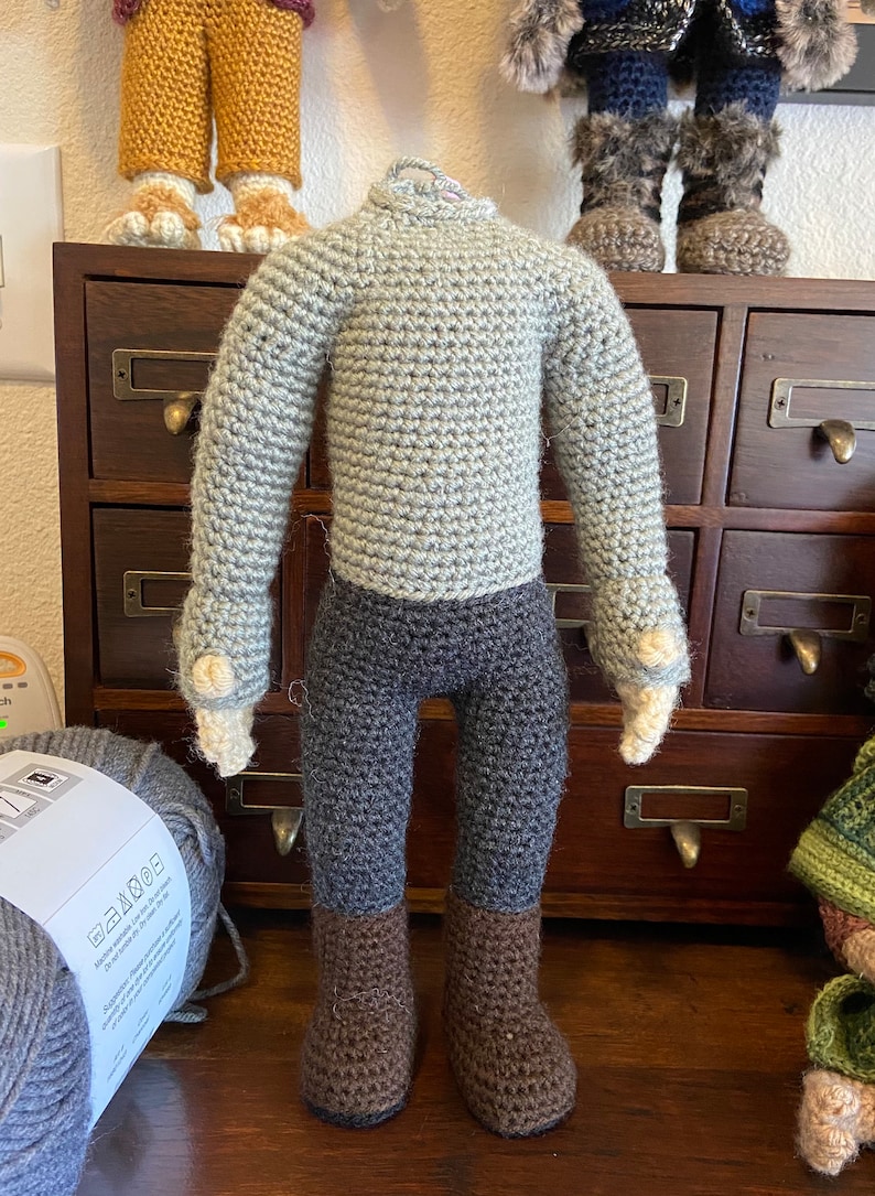 Crochet Pattern: Male Human/elf Base Body - Etsy
