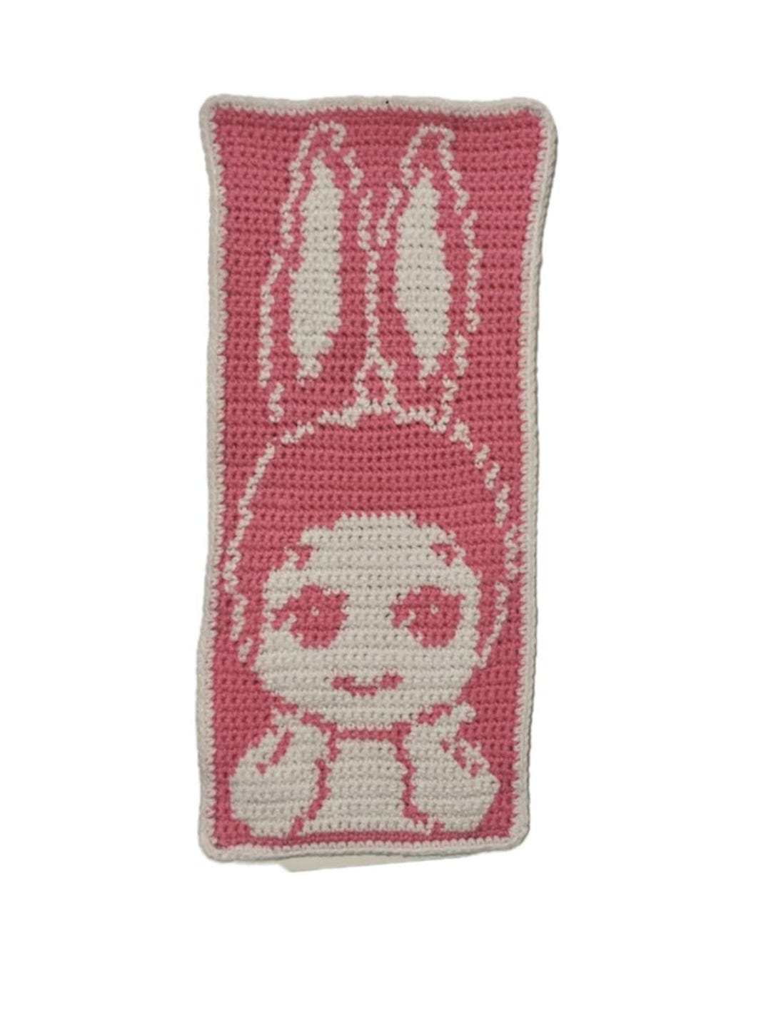 Pink & White Bunny Sonny Angel Inspired Crochet Tapestry - Etsy