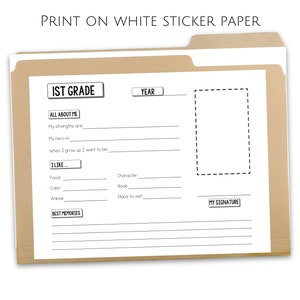 School Memory Folder - Kids' Document & Artwork Keepsake Organizer Kit ...