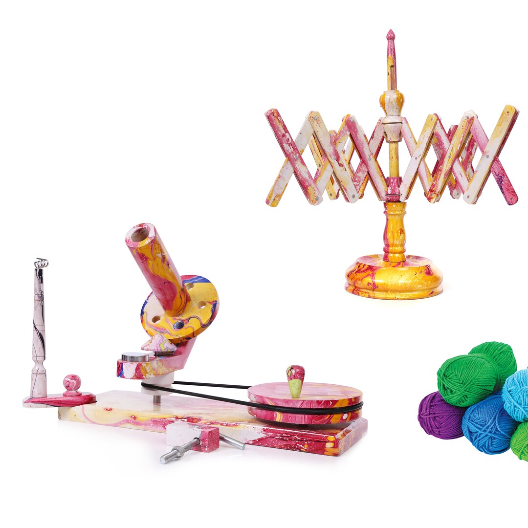 Spinning Winder | Exquisite Hydro Dipped Yarn Winder and Swift: the ...