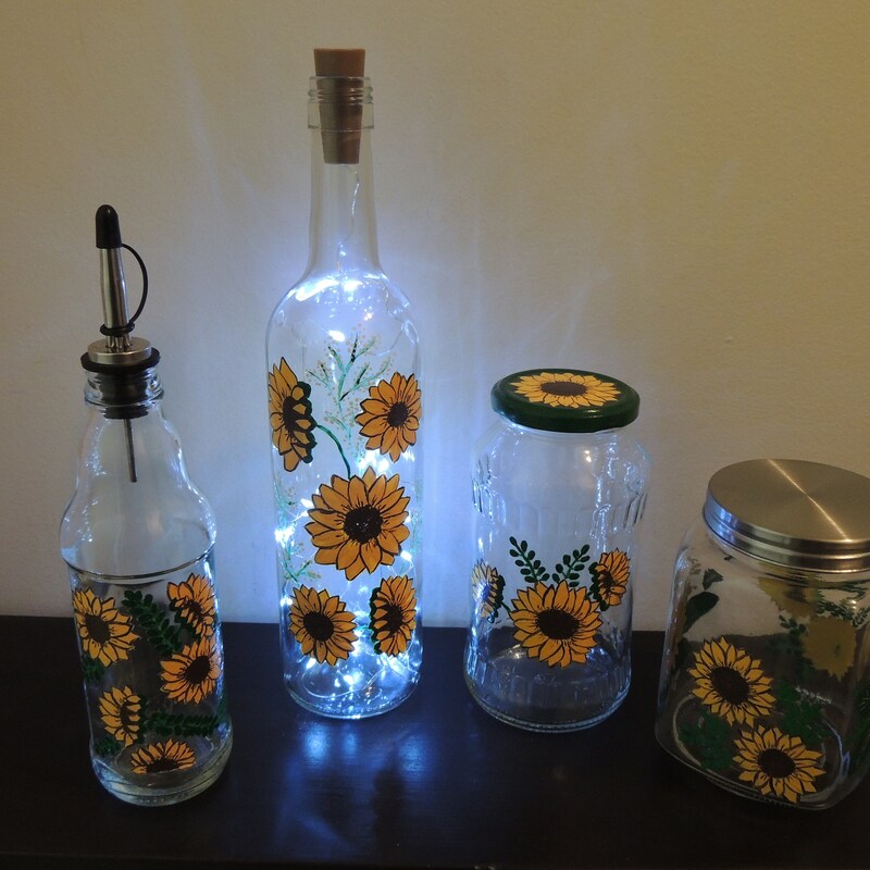 Painted Sunflowers - Etsy