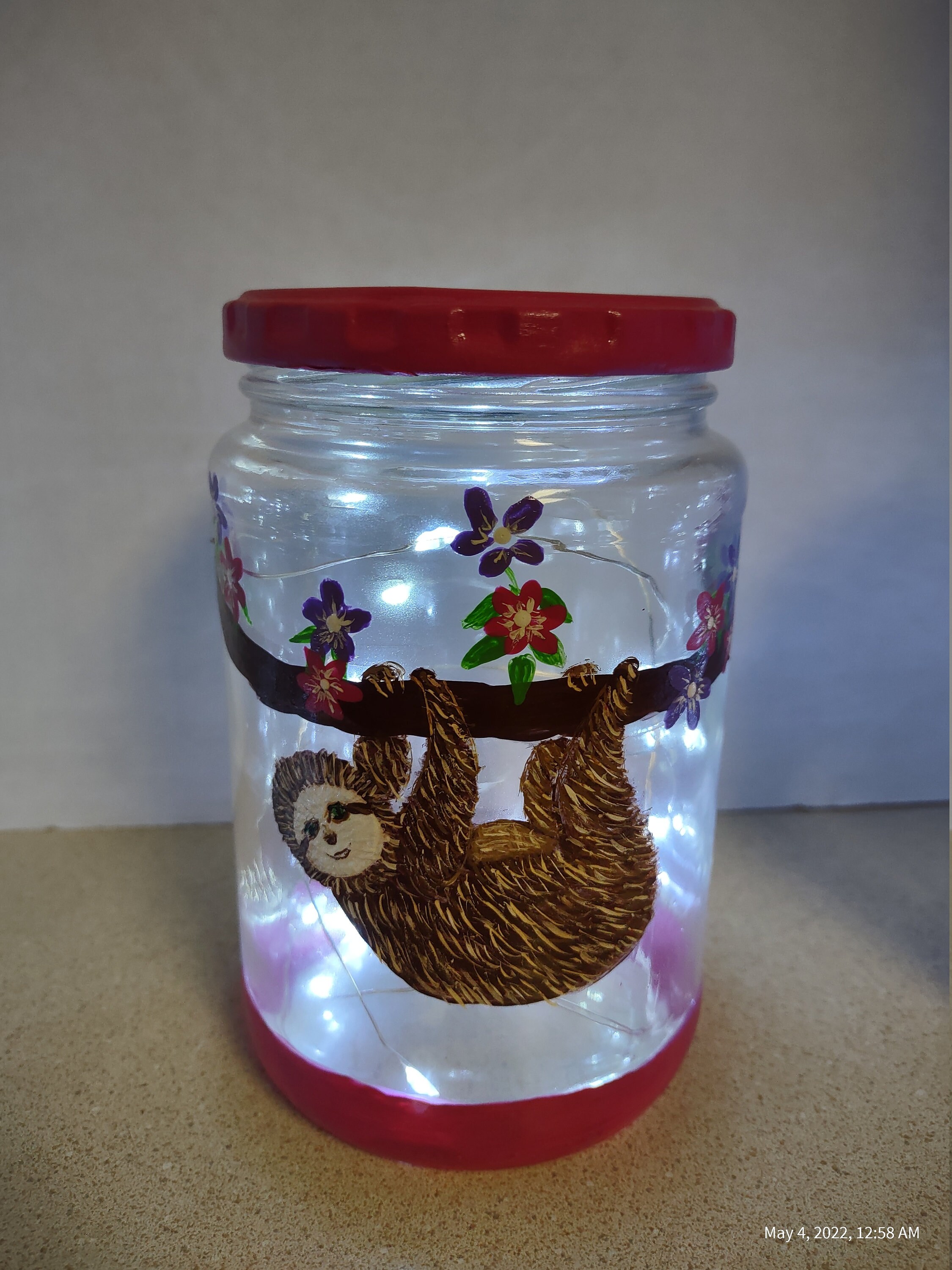 Sloth Glass Jars - Etsy