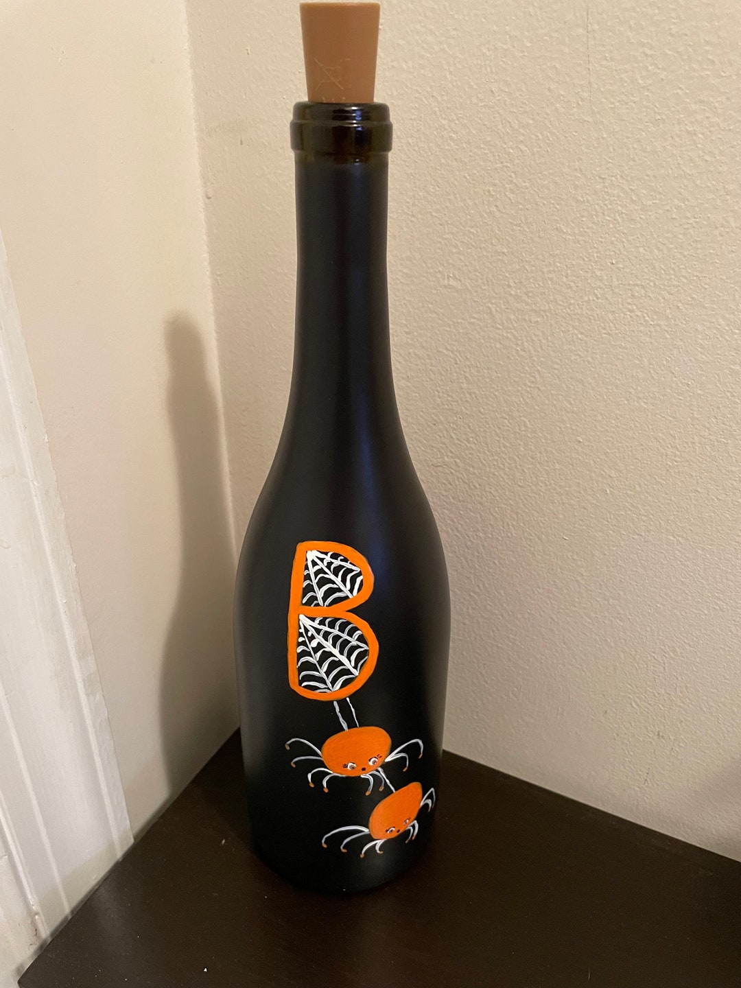 Halloween Wine Bottle boo - Etsy