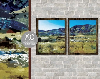 Split Panel Art - Etsy