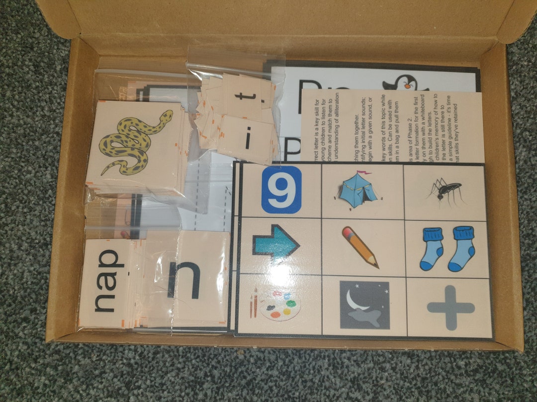 Phonics Phase 2 SATPIN Initial Sounds Reading EYFS KS1 Dyslexia - Etsy UK