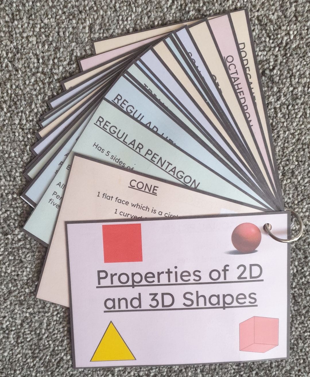 2D and 3D Shapes Properties Maths Resources KS2 SATS - Etsy